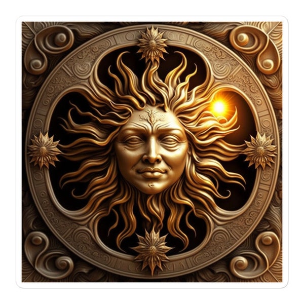 Sun Sticker - Etsy