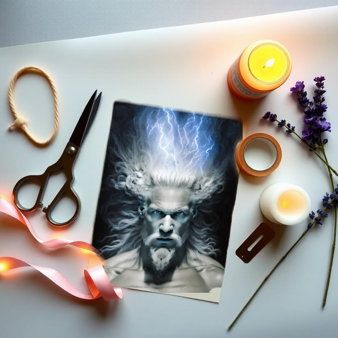 Zeus Thunderbolt Art Print (digital Download) - Classical Art - Occult ...