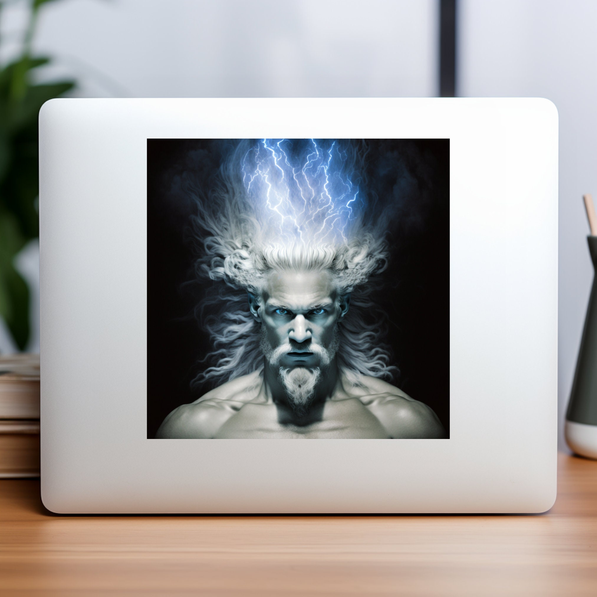 Zeus Thunderbolt Art Print digital Download Classical Art Occult Decor ...