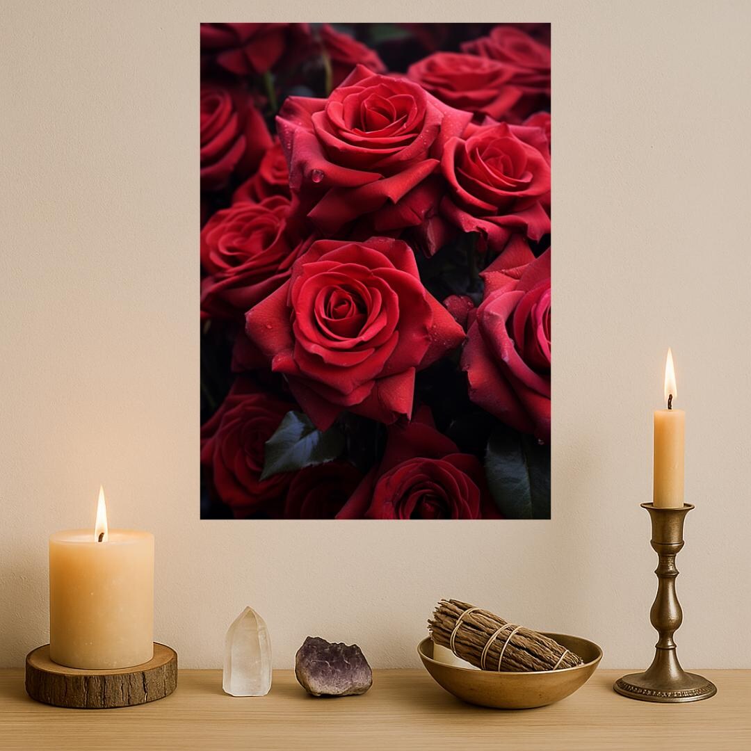Mystical Red Roses Digital Download - Enchanted Flower Photography for ...