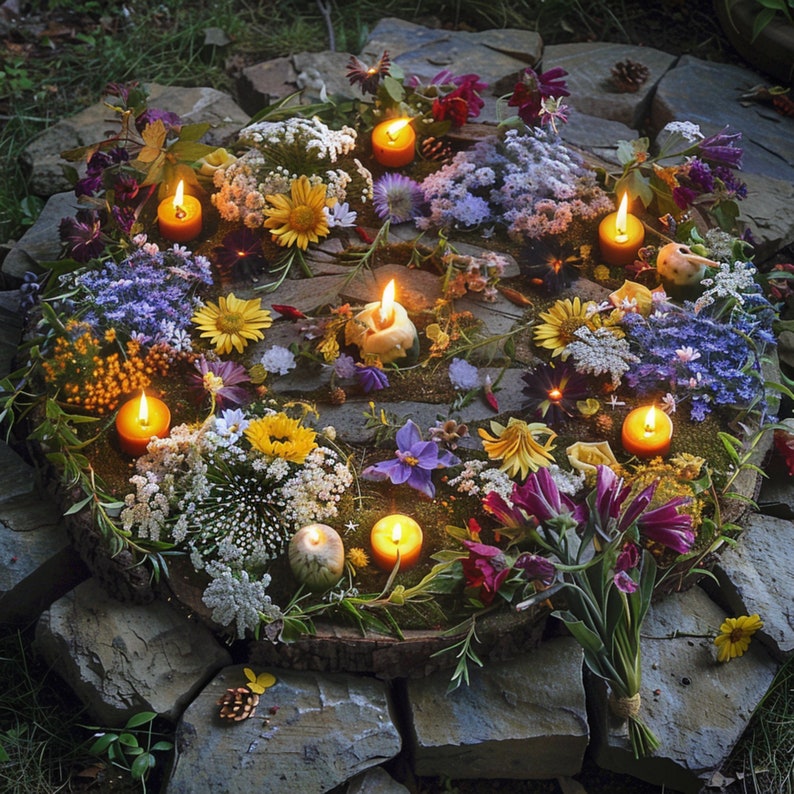 Beltane Altar Arrangement digital Download High-quality Image for Book ...