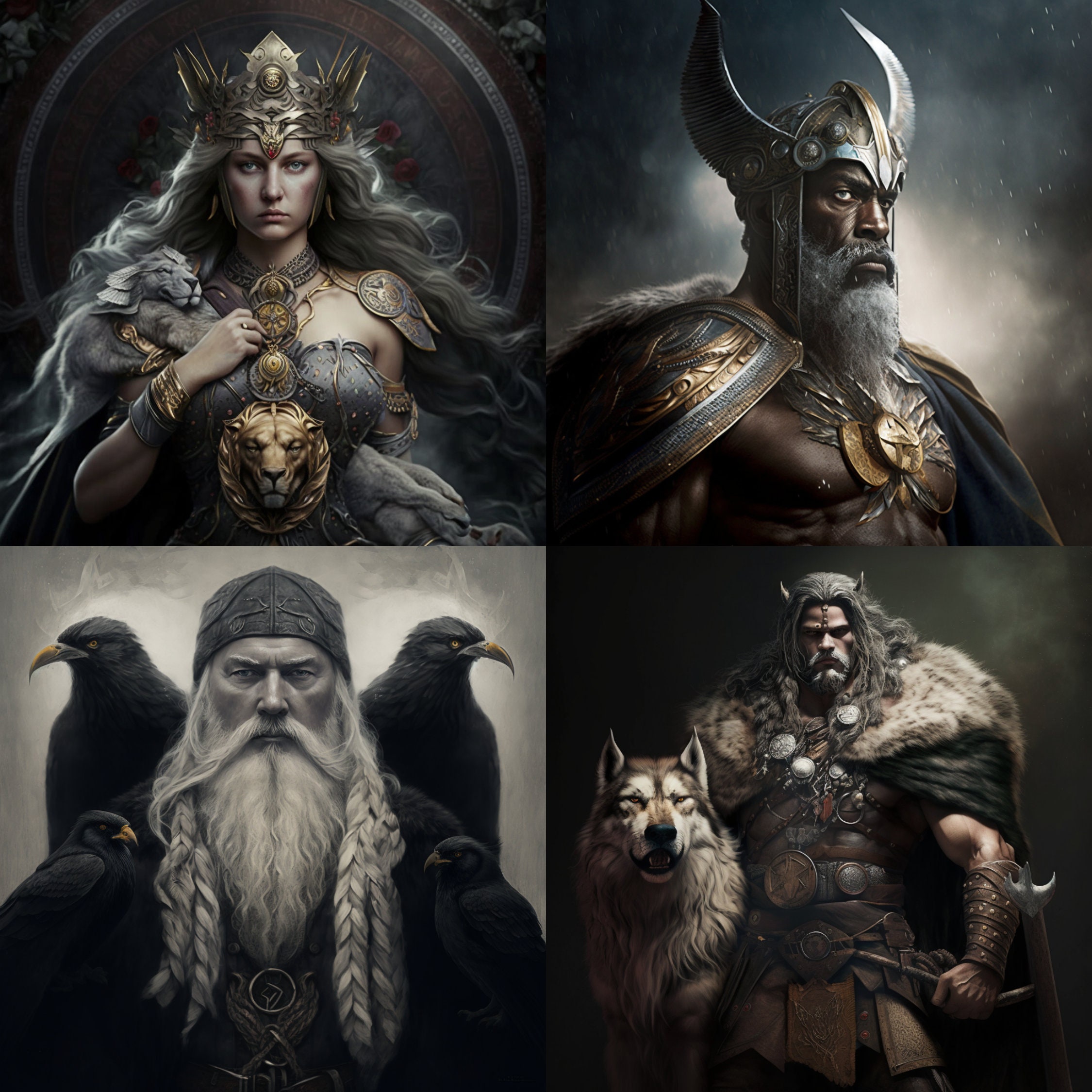 BUNDLE Norse Pantheon Art Bundle digital Download Occult Decor - Etsy