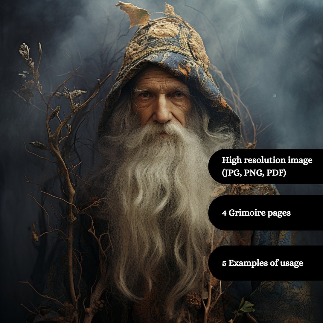 Merlin's Contemplation: the Enchanter in Repose (digital Download ...