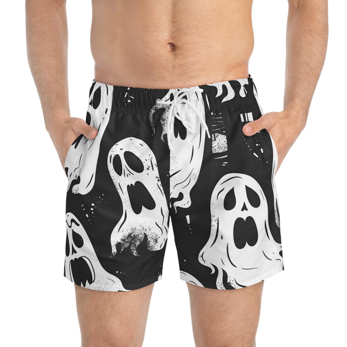 Scared Ghosts Swim Trunks - Etsy