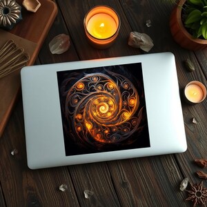 Mystic Black Sun Digital Download - Witchcraft Art Print, Occult Wall ...