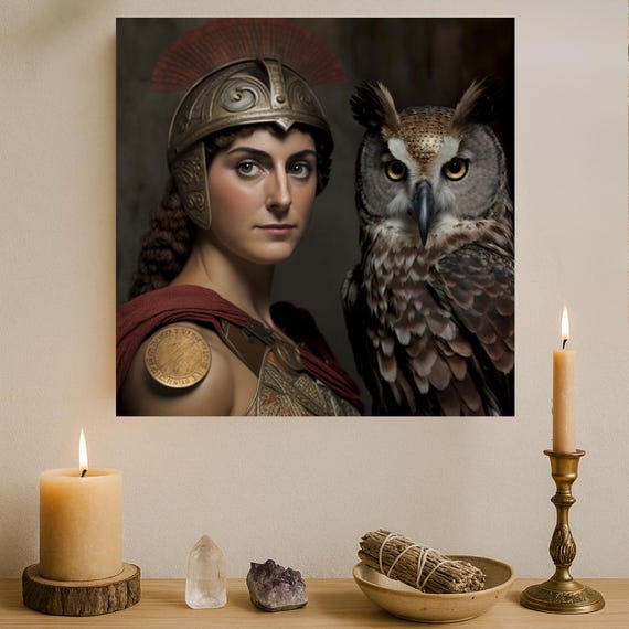 Athena With Owl