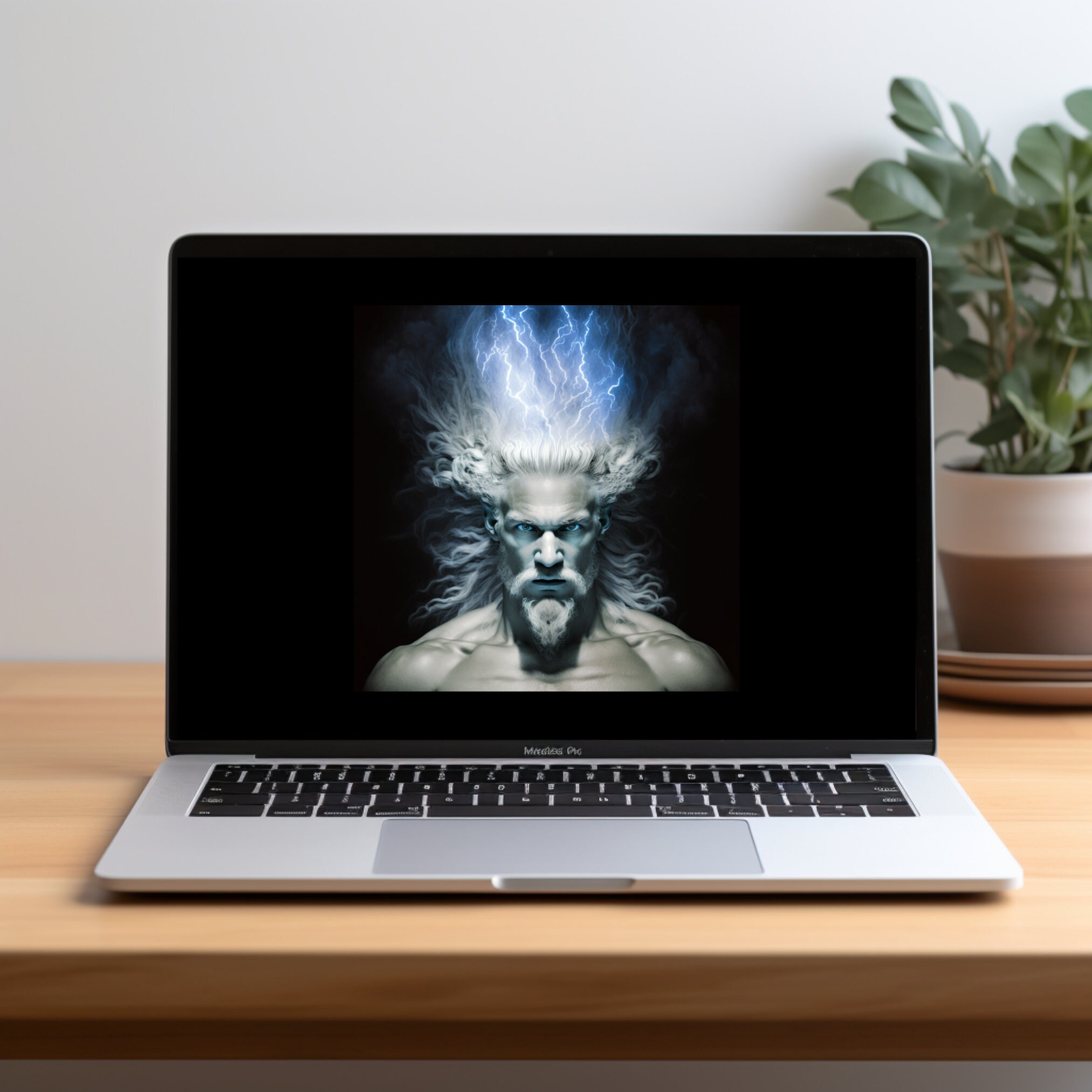 Zeus Thunderbolt Art Print digital Download Classical Art Occult Decor ...