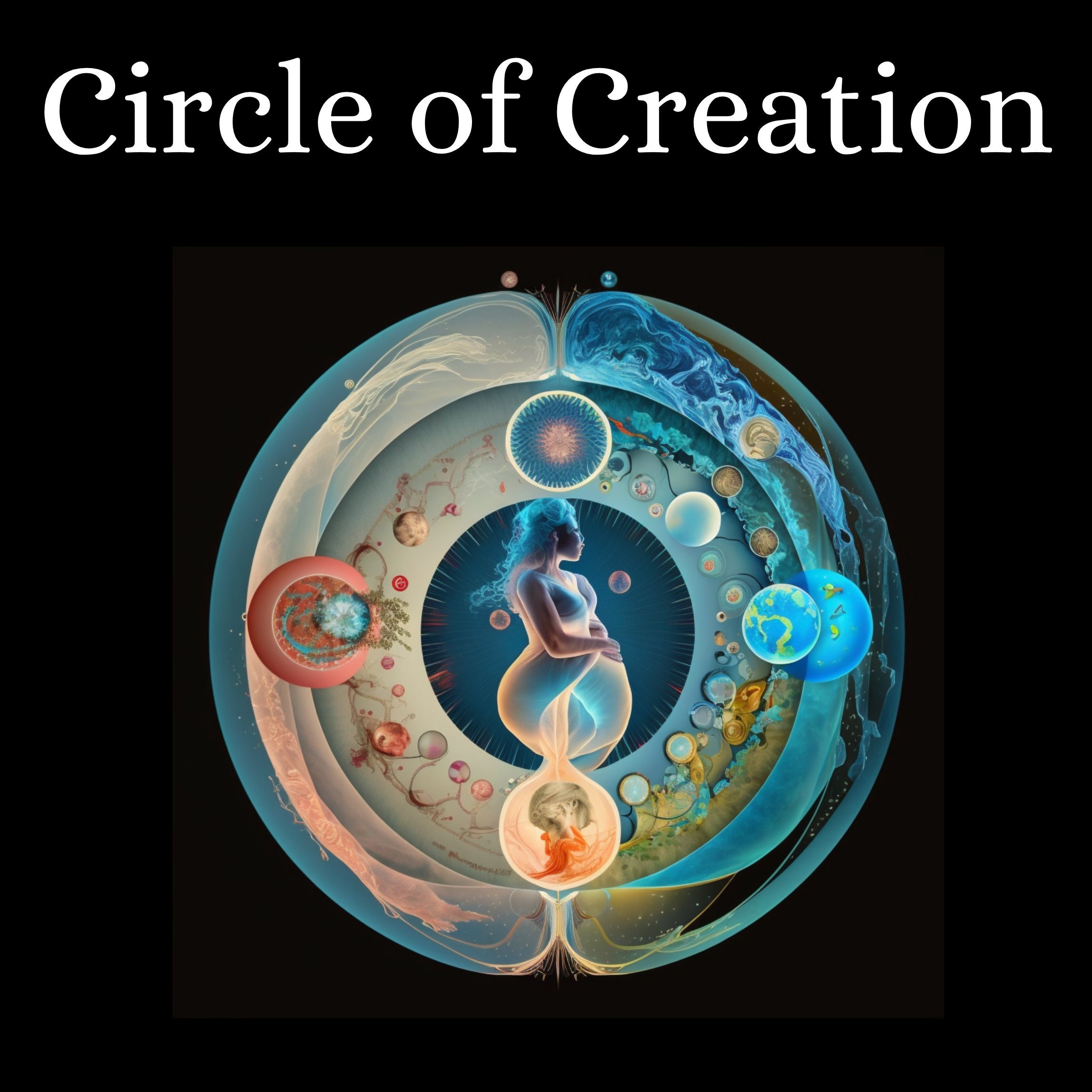 Circle of Creation digital Download Divine Feminine - Etsy