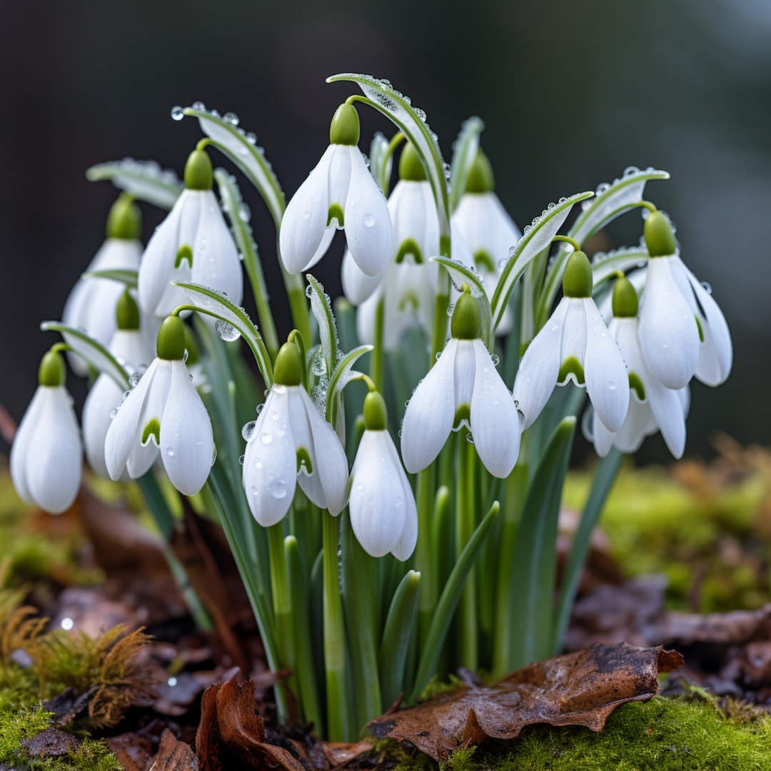 Enchanted Snowdrop Clusters (digital Download) - Pagan Wall Decor ...