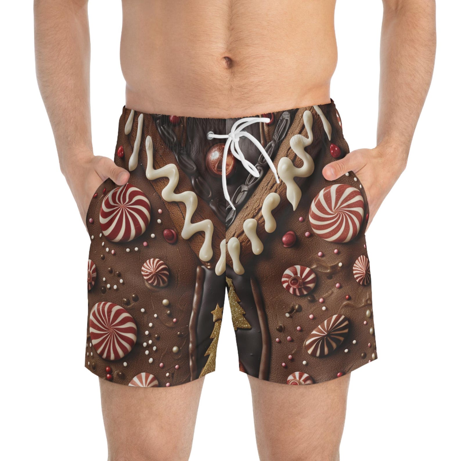 Chocolate House Swim Trunks - Etsy