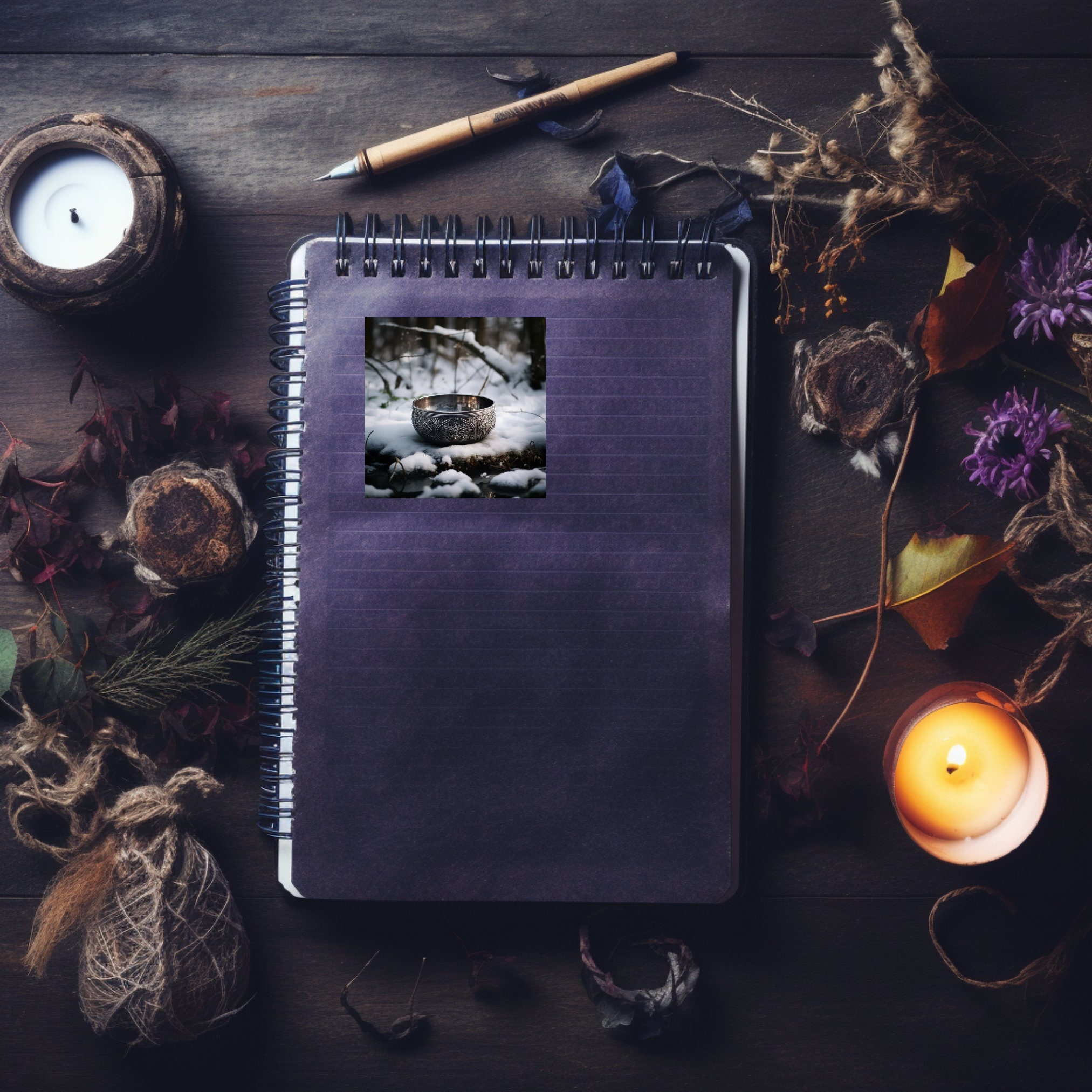 Celtic Snow Ritual Bowl digital Download Pagan Altar Decoration, Wiccan ...