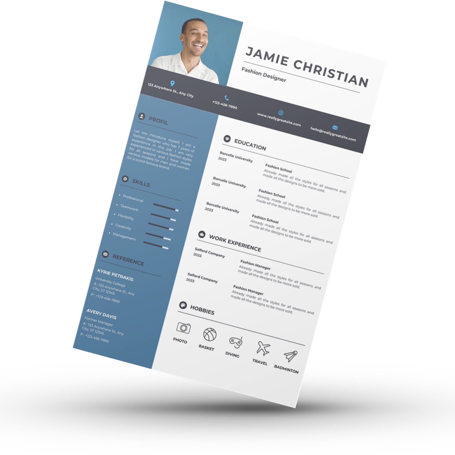 Resume Template Canva Resume Template Professional Canva Resume ...