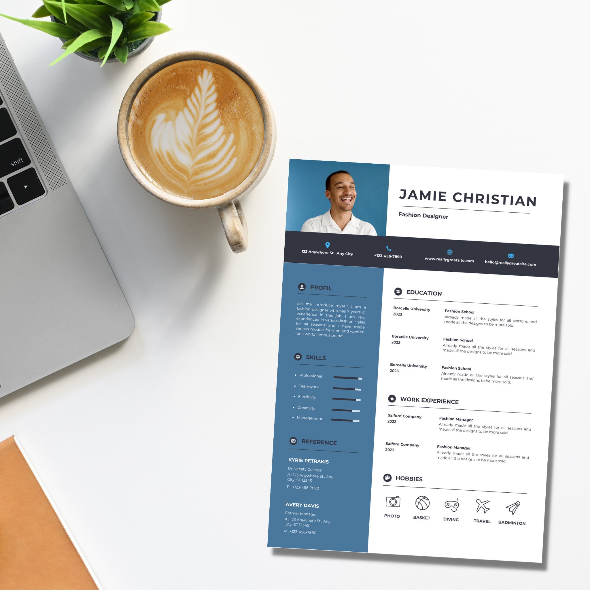 Resume Template Canva Resume Template Professional Canva Resume ...
