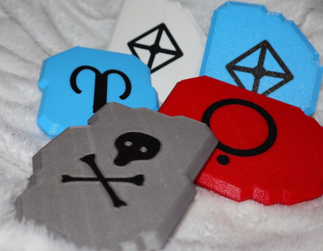 Tibia Runes Coasters 3D Printed Avalanche Decor Sudden Death Ultimate ...