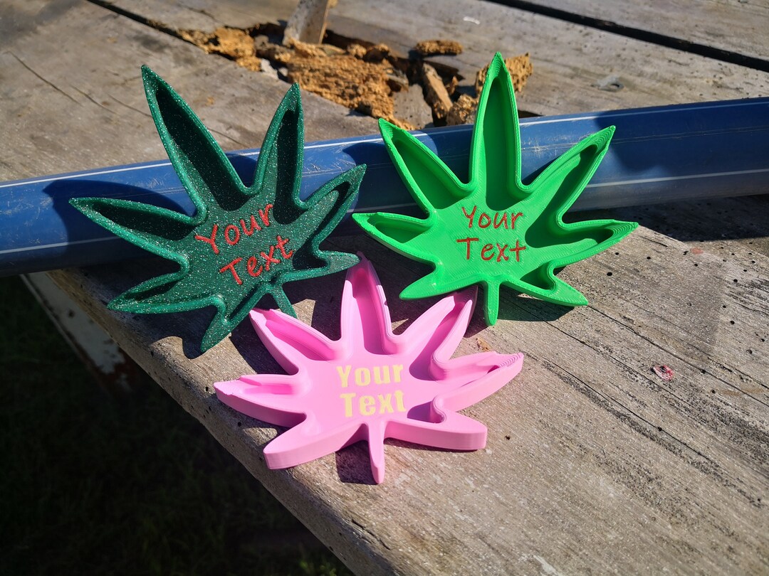 Ash Tray Weed Marijuana Leaf Gift Personalized Ganja Rasta - Etsy
