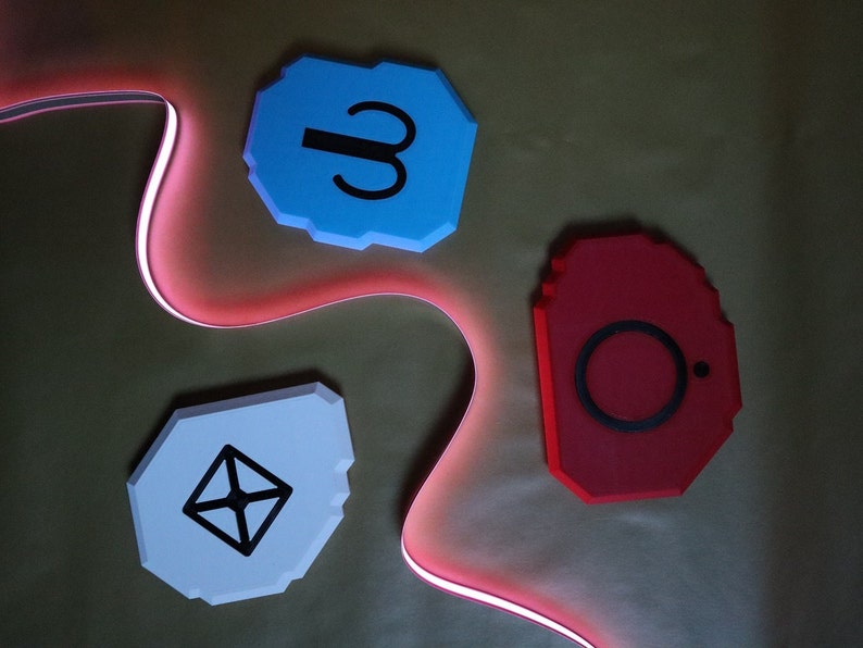 Tibia Runes Coasters 3D Printed Avalanche Decor Sudden Death - Etsy
