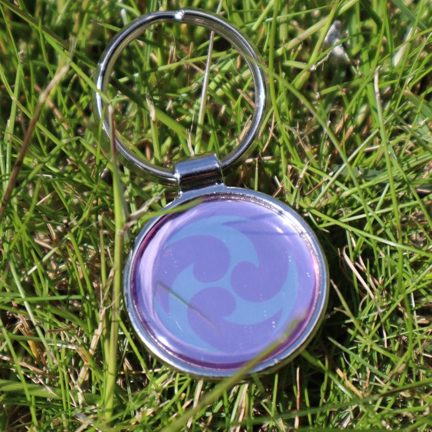 Genshin Impact Vision Inspired Keychain Elementals Fatui Delusions - Etsy