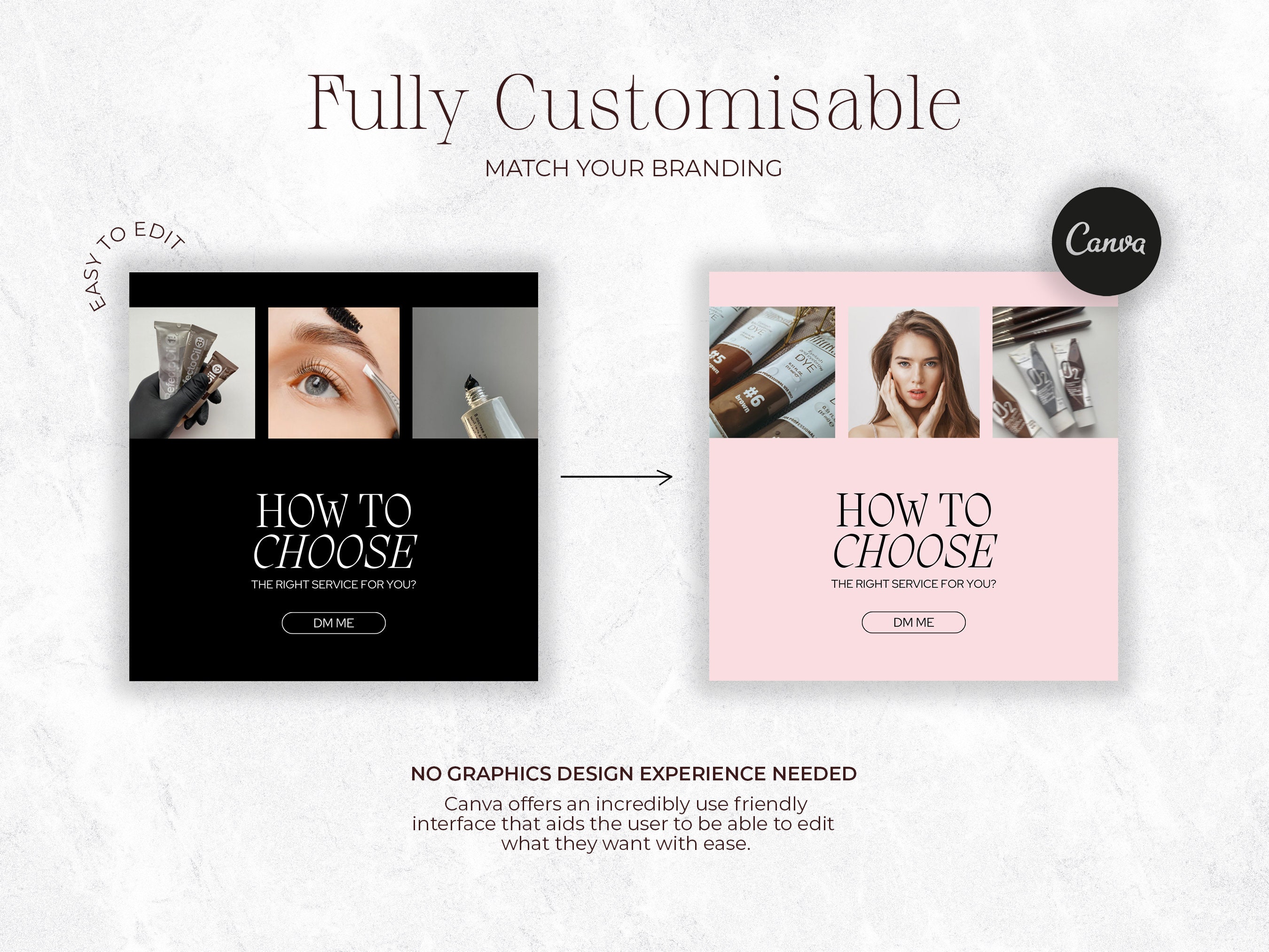 Instagram Templates for Brow Artists ,brow Tech Post Templates Brow ...