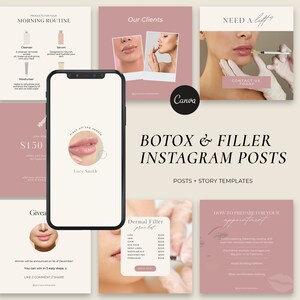 120 Modern Botox and Filler Instagram Templates, Nurse Injector ...