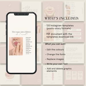 120 Modern Botox and Filler Instagram Templates, Nurse Injector ...