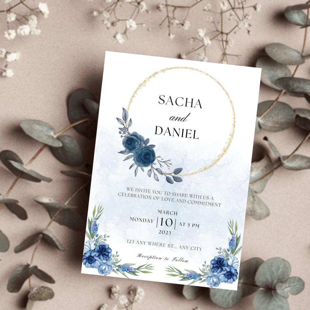 Wedding Cards Invitation, Customizable Wedding Invitation, Editable ...