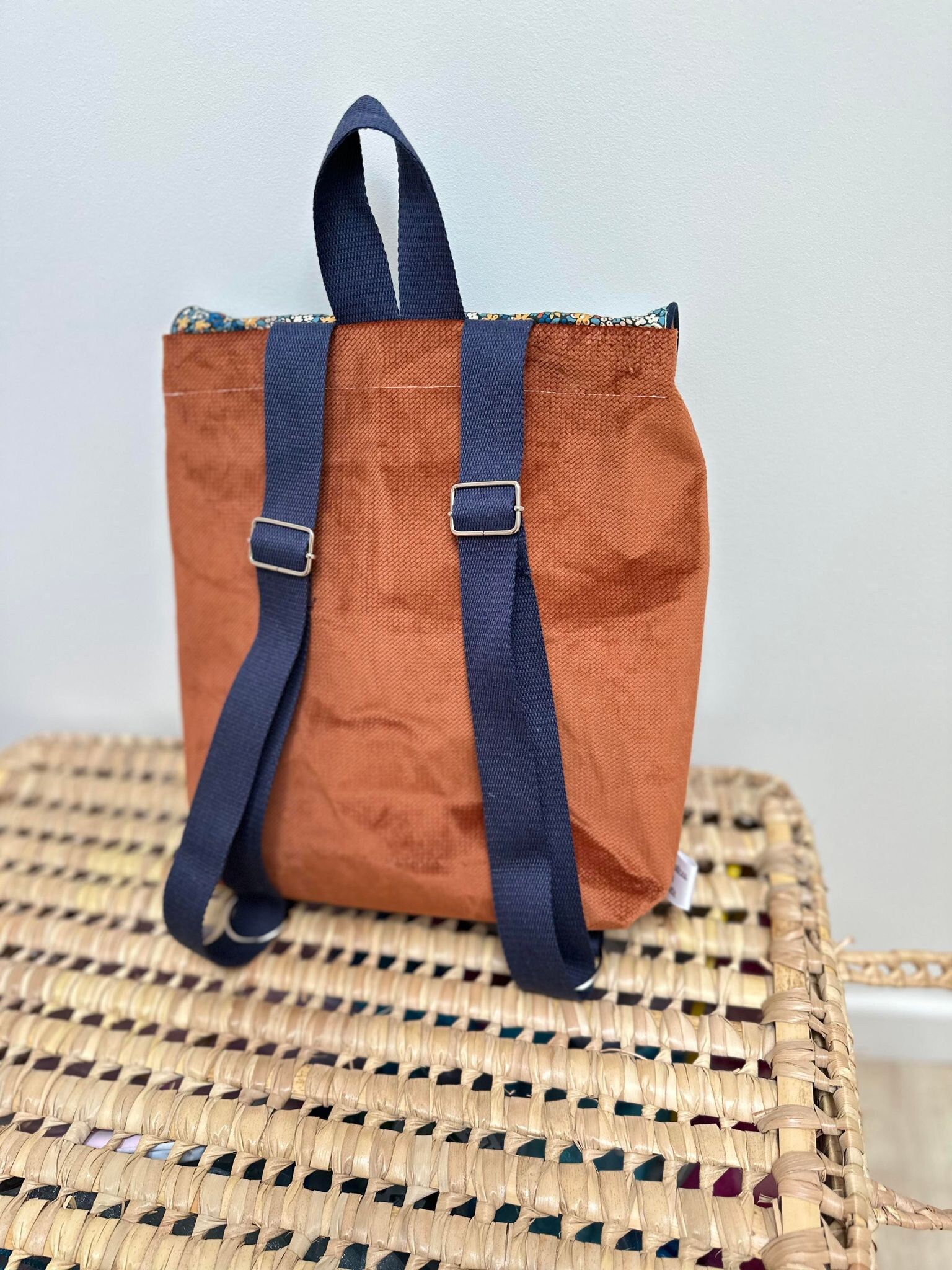 Customizable Camel Velvet and Liberty Backpack - Etsy