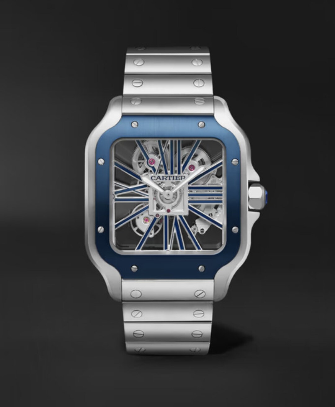 Santos De Cartier Limited Edition Hand-wound Skeleton 39.8mm - Etsy
