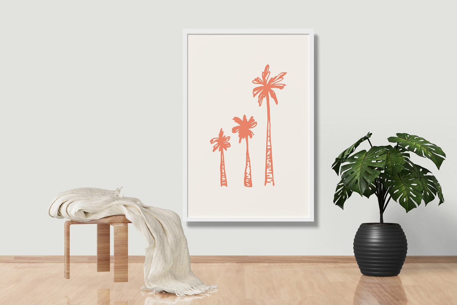 Printable Vintage Palm Tree Art, INSTANT DOWNLOAD Botanical Wall Art ...
