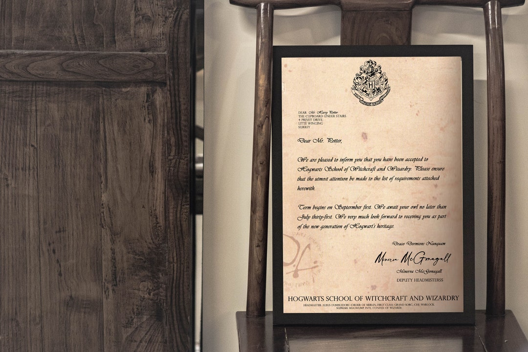 Wizard School Acceptance Letter Printable PDF Wizard and - Etsy