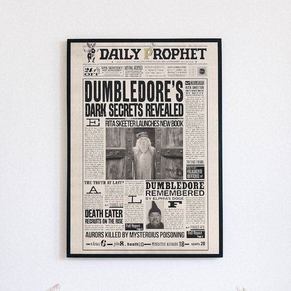 Daily Prophet Template - Etsy
