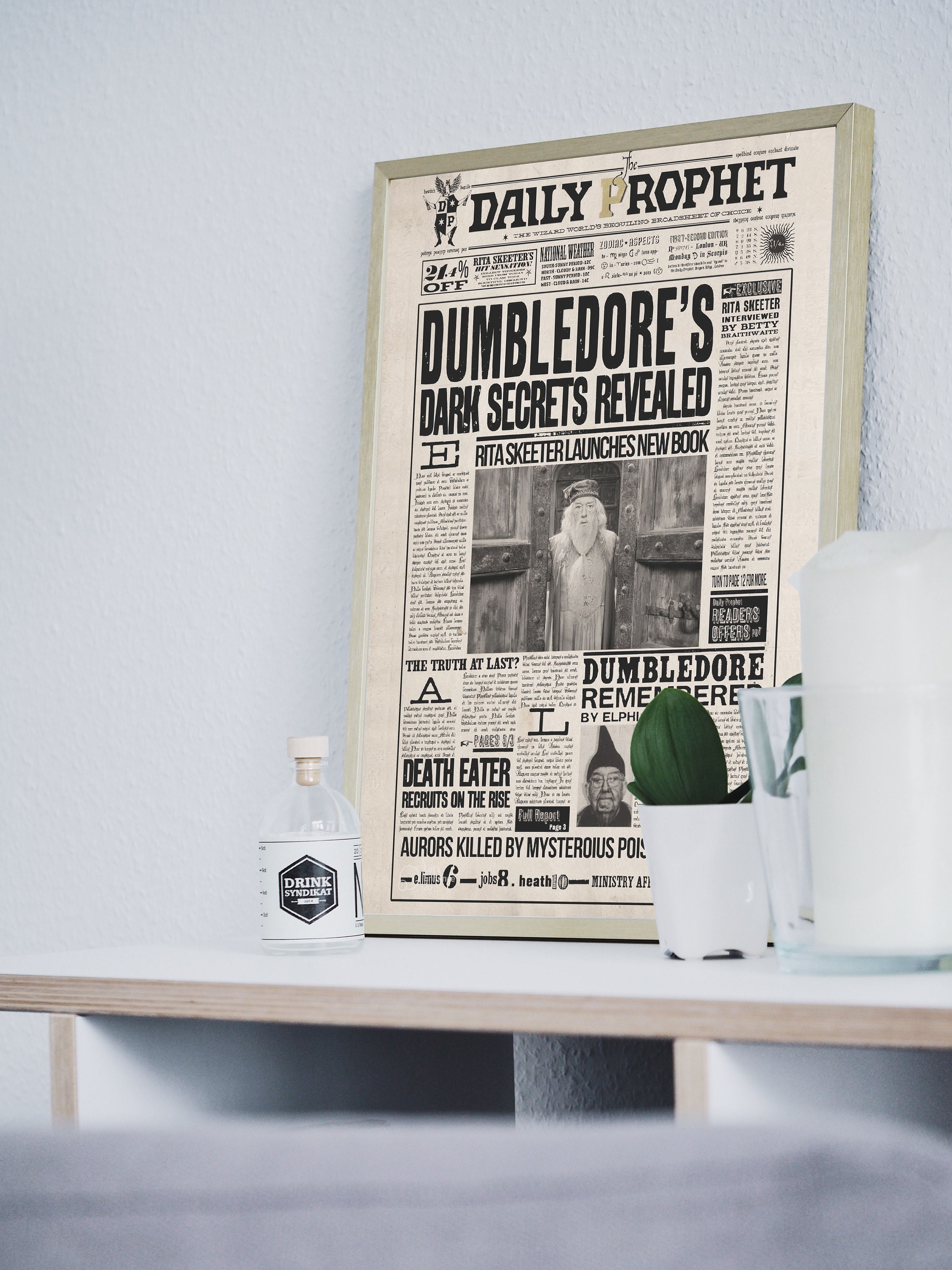 Daily Prophet Printable PDF HP Digital Poster Daily Prophet - Etsy