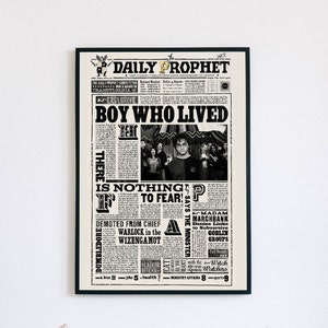 Daily Prophet Page Printable PDF, HP Digital Poster, Daily Prophet ...