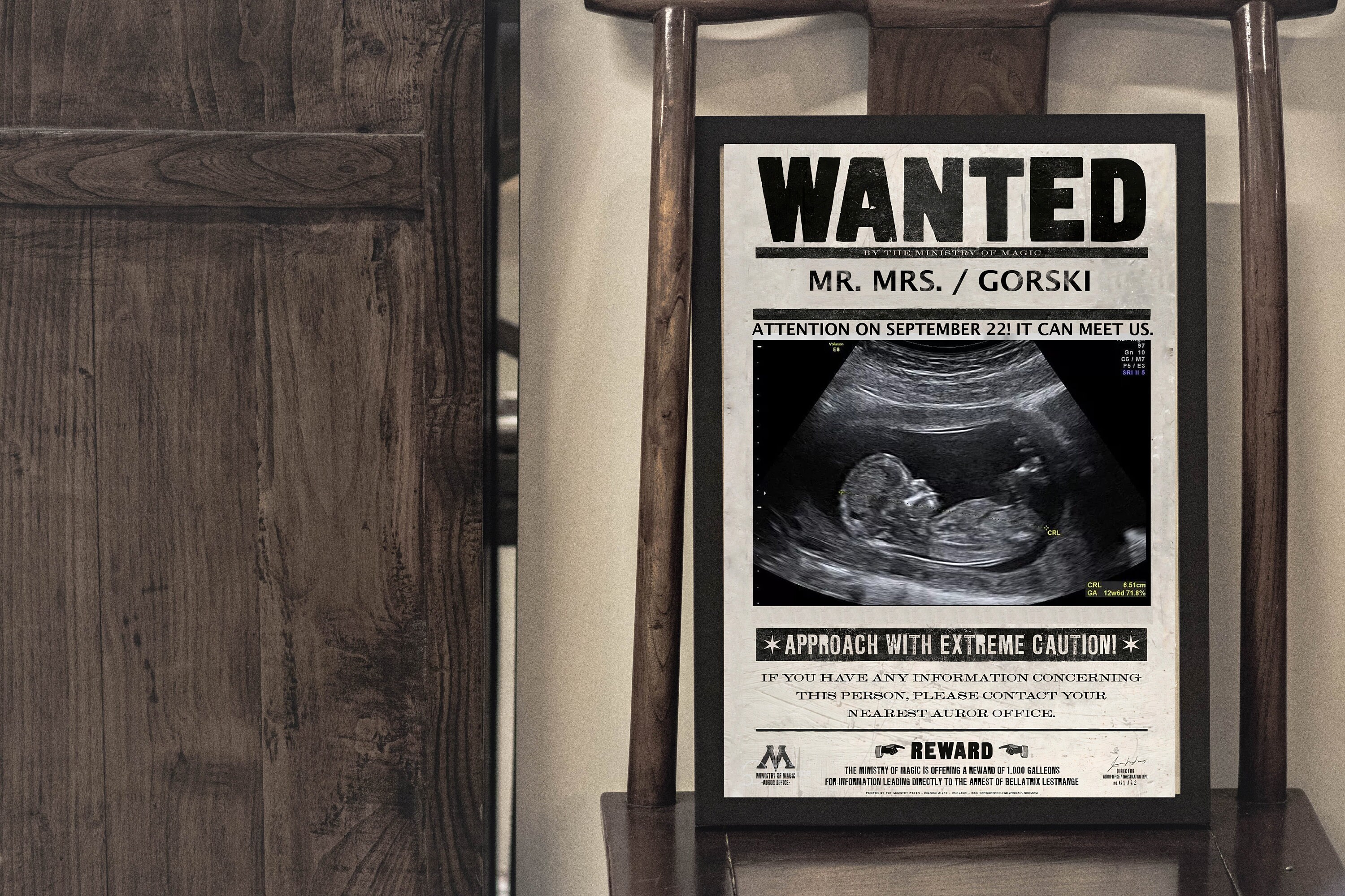 Personalized Wizard Wanted Poster Printable PDF Witch & - Etsy