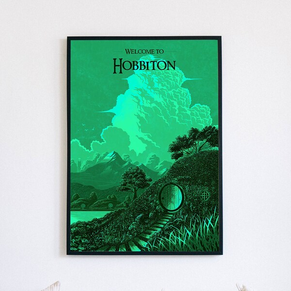 Hobbiton Travel Poster - Etsy