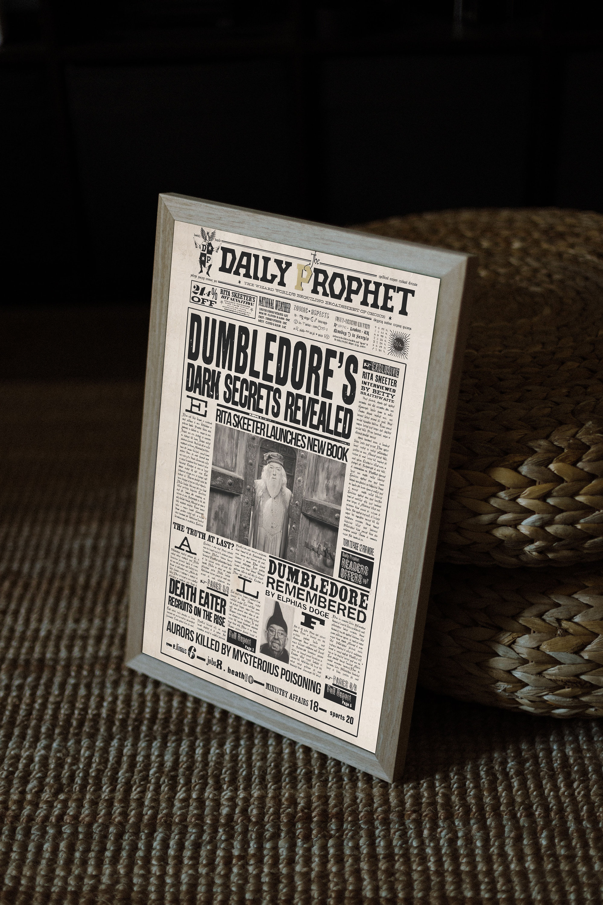 Daily Prophet Printable PDF HP Digital Poster Daily Prophet - Etsy