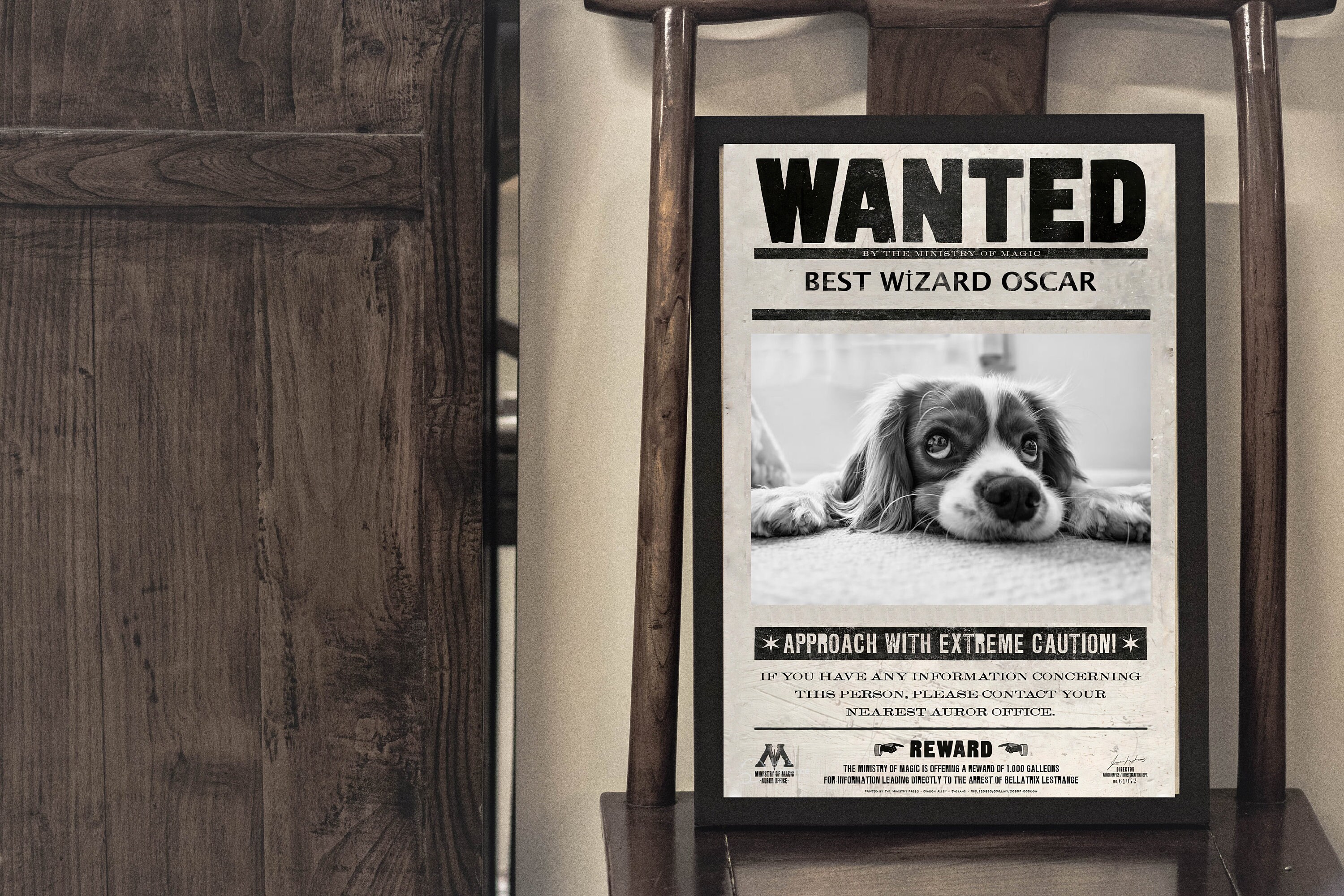 Personalized Wizard Wanted Poster Printable PDF Witch & - Etsy