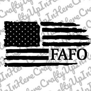 American Flag FAFO Decal - Etsy