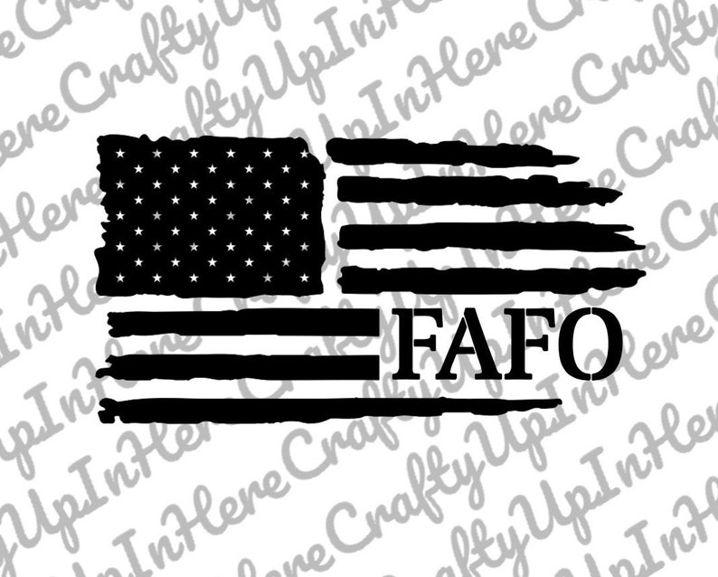 American Flag FAFO Decal - Etsy