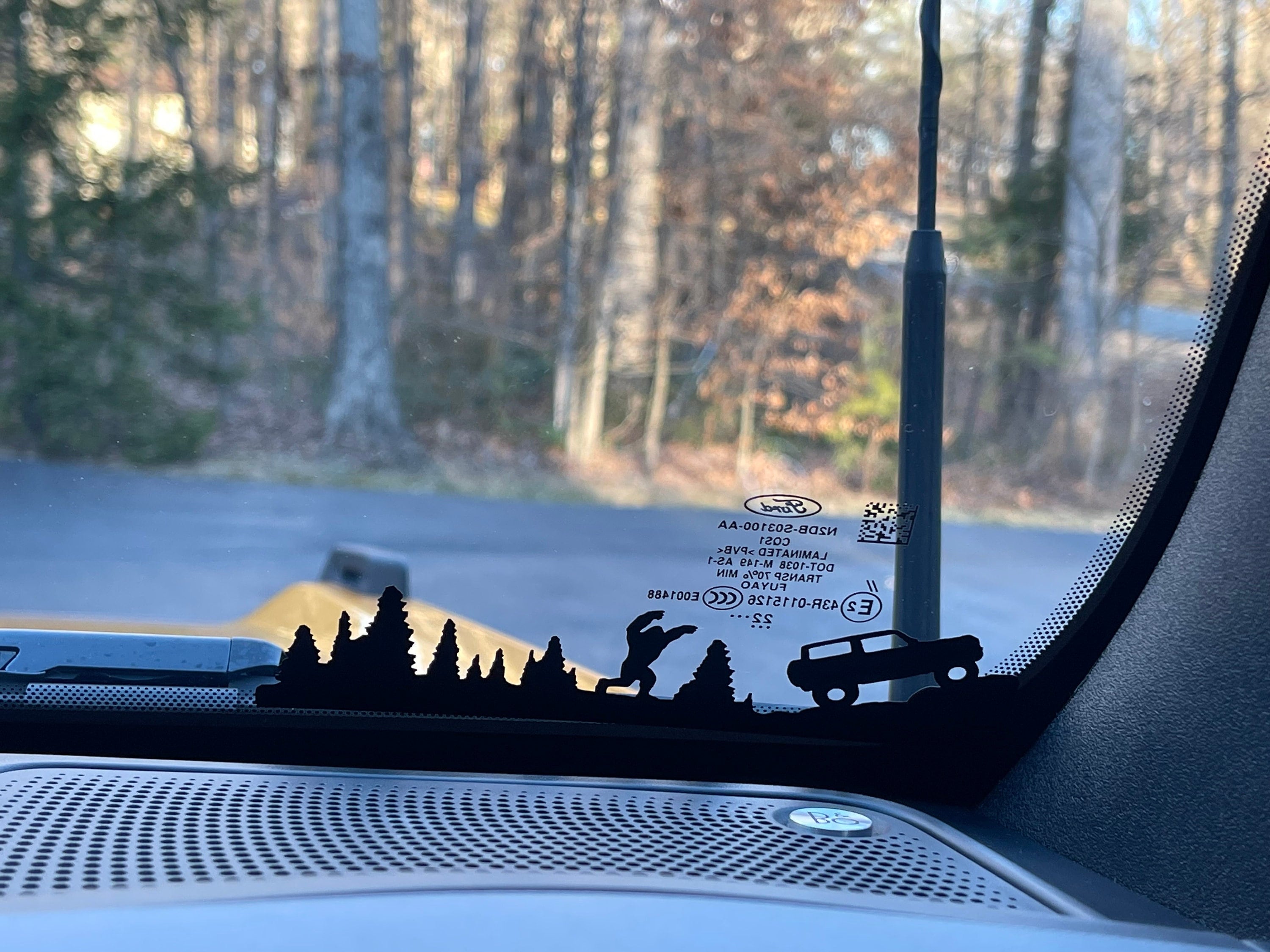 Windshield Decal for Ford Bronco 2 or 4 Door Easter Egg Vinyl Decal ...