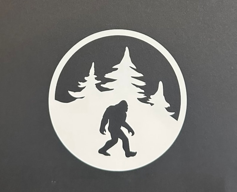 Sasquatch Forest Windshield Decal - Etsy