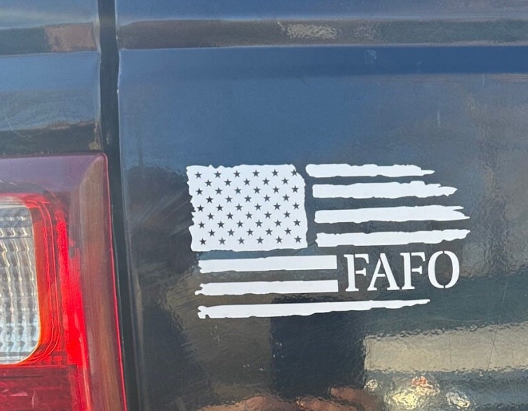 American Flag FAFO Decal - Etsy