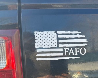 FAFO, FAFO Flag, FAFO Flag Decal, Car Decal, Truck Decal, Laptop Decal ...