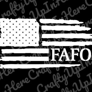 American Flag FAFO Decal - Etsy