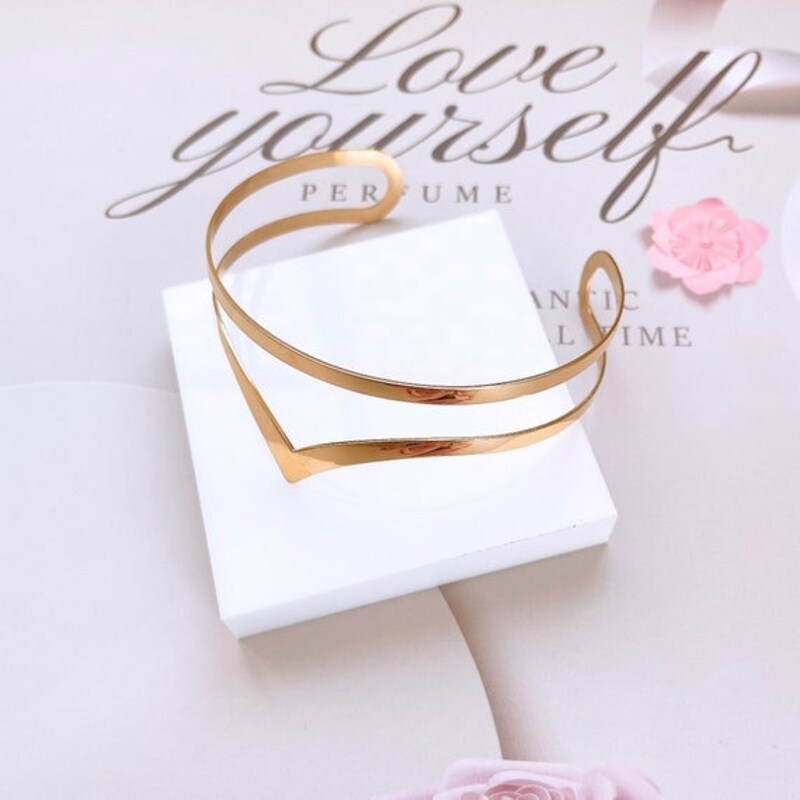 Gold Arm Band - Etsy