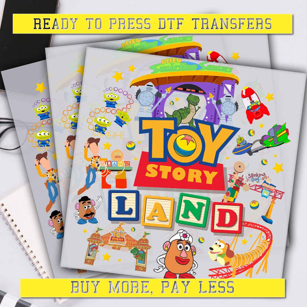 Toy Land Dtf Transfer, Disney World Ready for Press, Custom Dtf ...