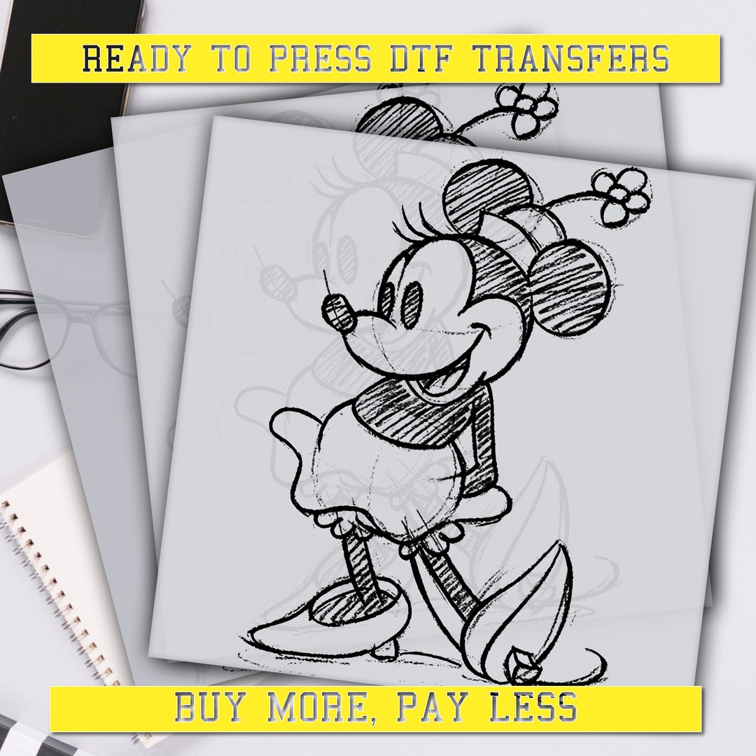 Minnie Mouse Dtf Transfer, Disney Ready for Press, Custom Dtf Transfers ...