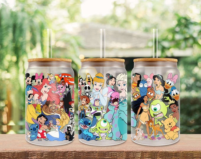 Uv DTF Disney 16 Oz Cup Wrap, Ready to Apply, No Heat Needed ...