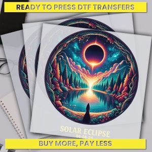 Total Solar Eclipse Dtf Transfer, April 8th 2024 Ready for Press ...