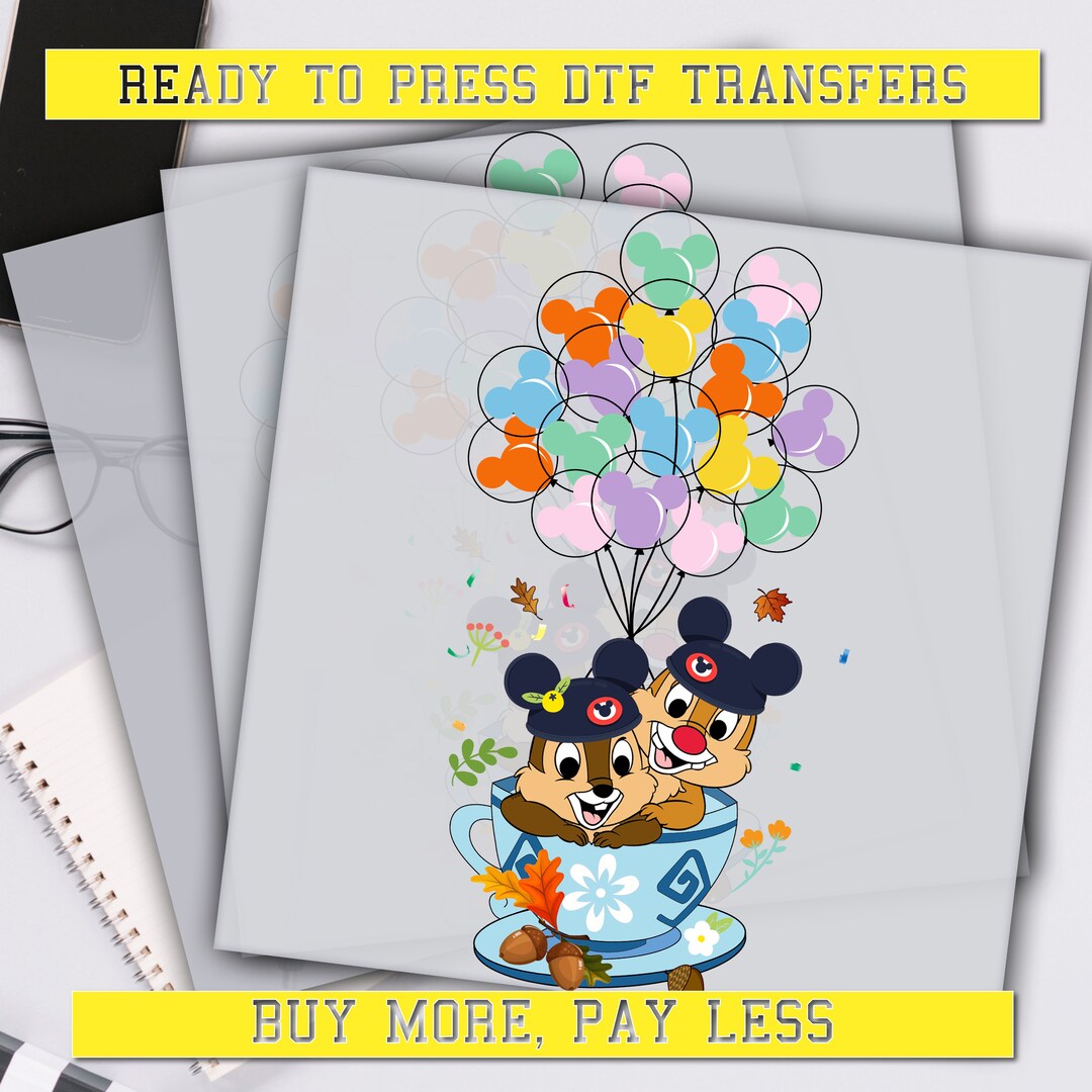 Disney Dtf Transfer, Disney World Ready for Press, Custom Dtf Transfers ...