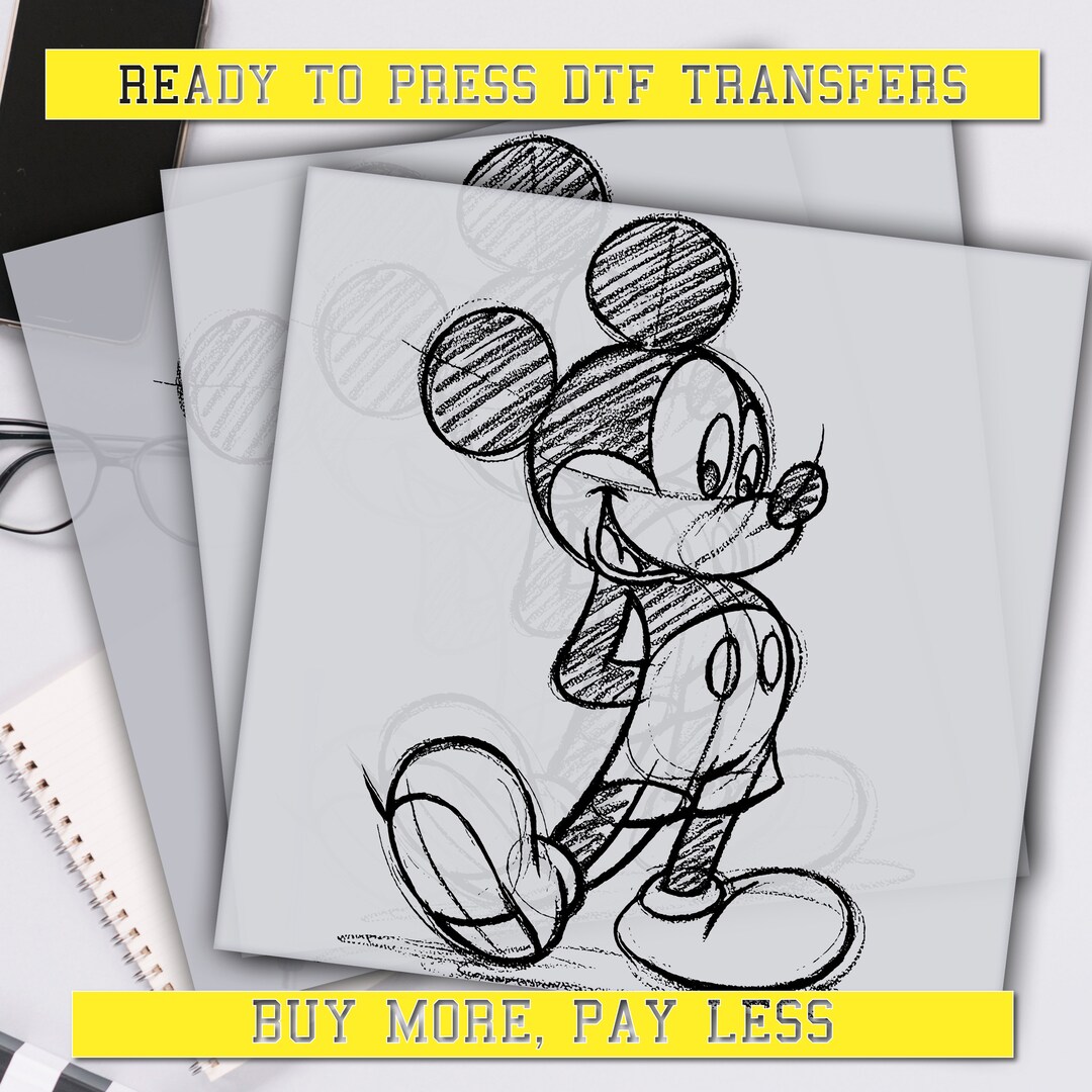 Mickey Mouse Dtf Transfer, Disney Ready for Press, Custom Dtf Transfers ...
